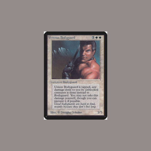 Veteran Bodyguard (Alpha) - The Card Collective